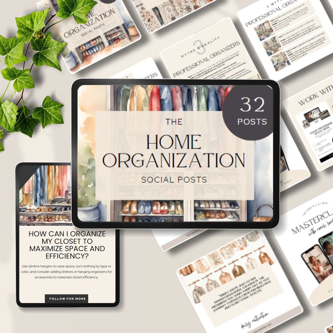 Home Organizing Instagram Post Stay Home Mom Organizer Canva Social ...