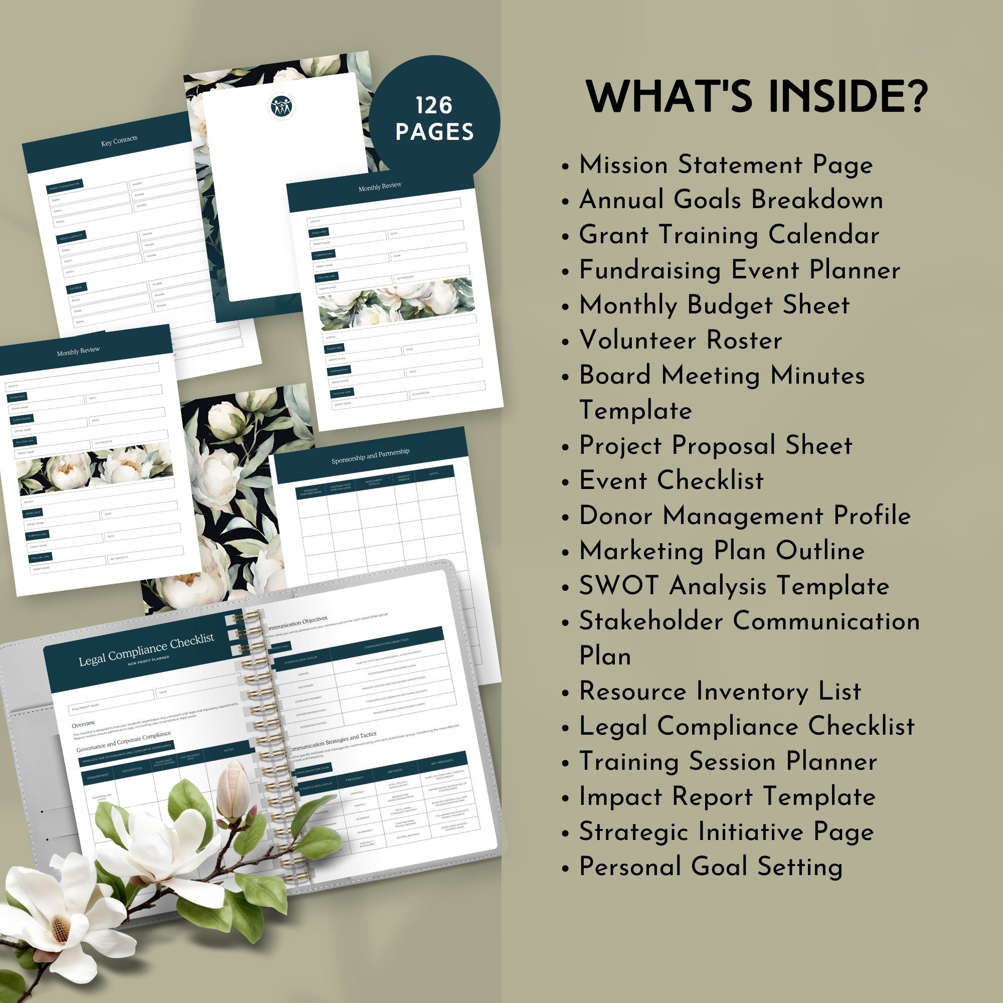 Non Profit Event Planner Template Canva Religious Organization Plan ...