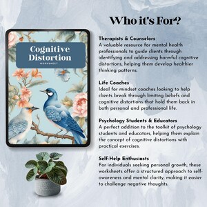 Cognitive Distortion Worksheets Cbt Cognitive Behavioural Therapy ...