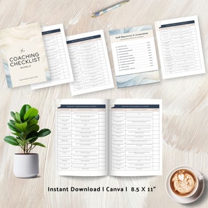 Worksheet Bundle Coach Canva Templates Life Coaching Checklist Self ...