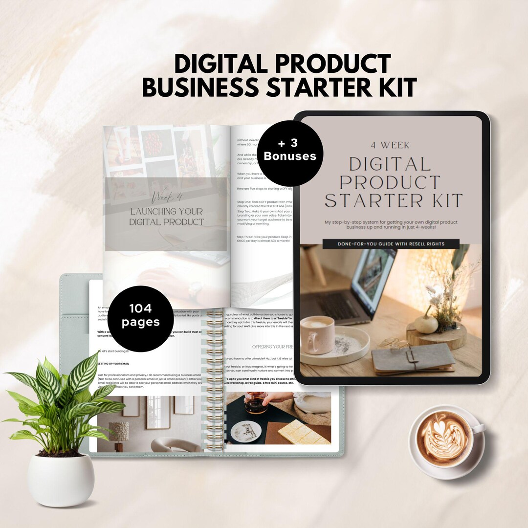 Digital Product Starter Kit How to Sell Online Guide Done for You ...