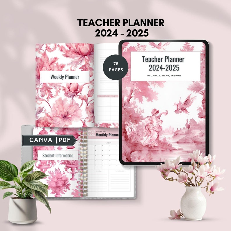 Teacher Planner 2024-2025 Pdf Teacher Weekly Lesson Planner 2024-2025 ...