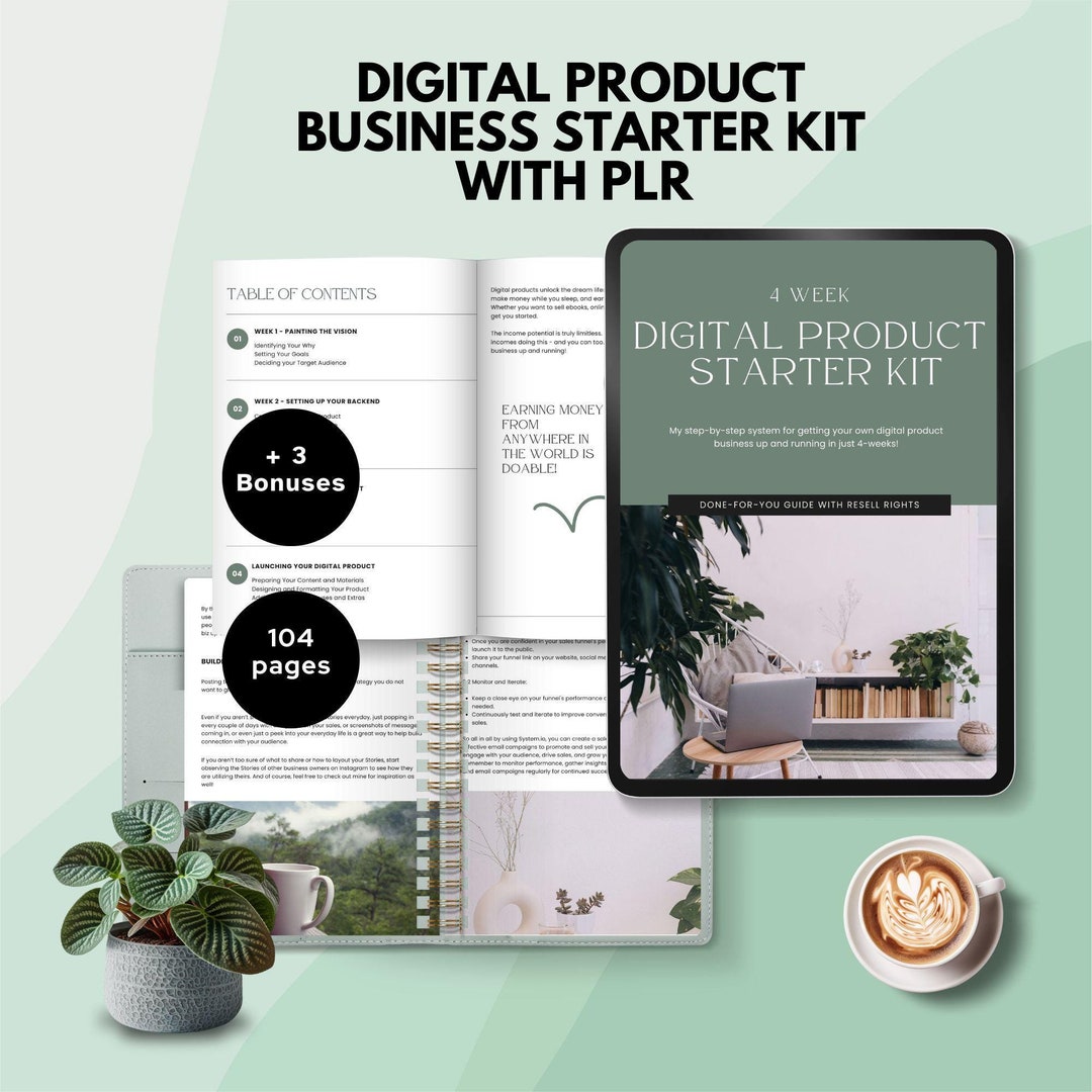 Digital Product Business Starter Kit Plr Digital Product Starter Guide ...