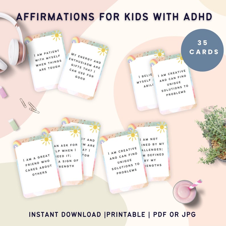 Adhd Worksheets for Kids Printable Resources Adhd Workbook for - Etsy