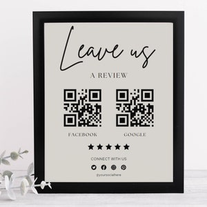 Leave Us a Review Template Leave a Review Sign Leave Review Sign Leave ...