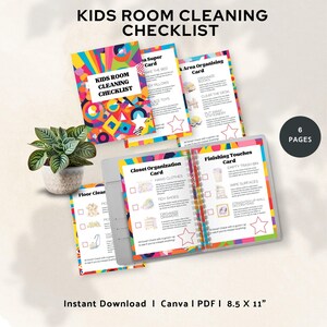 Kids Room Cleaning Checklist Tidy Room Cleaning List House Zone Family ...