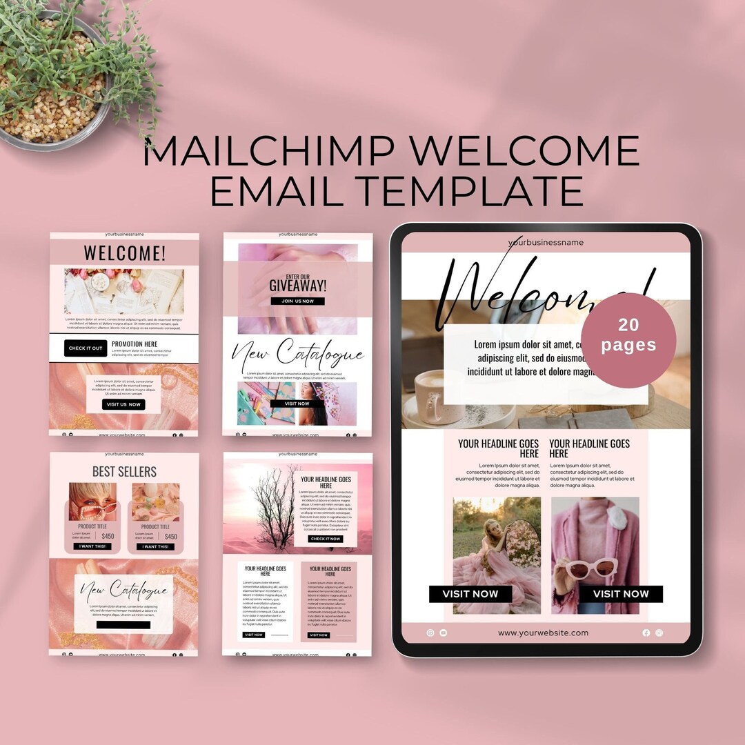Mailchimp Template Download Welcome E-mail Template Canva Email ...