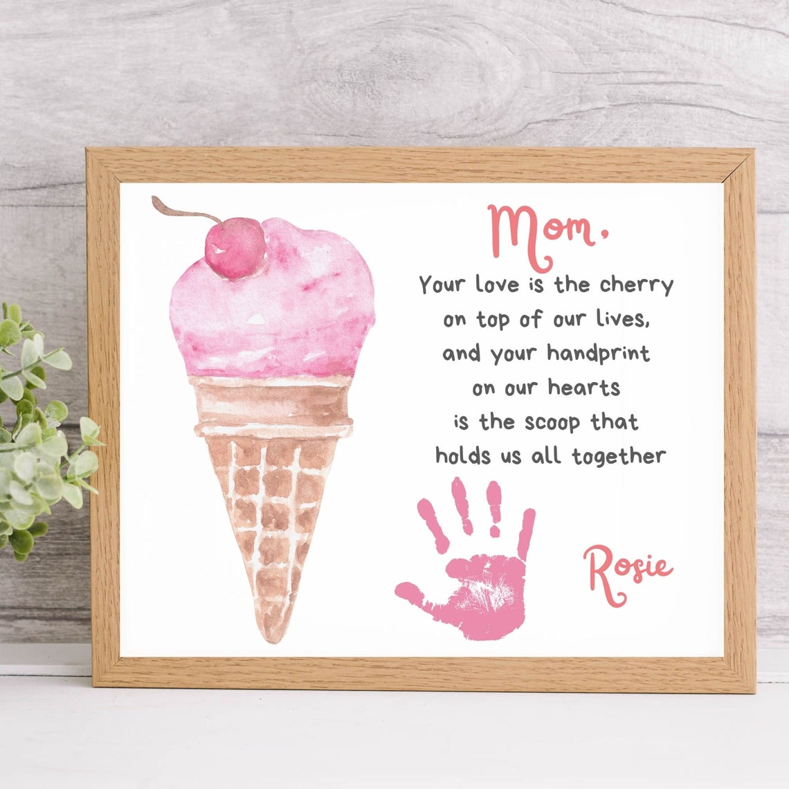 Mother's Day Handprint Template Handprint Poem for Mother's Day Poem ...