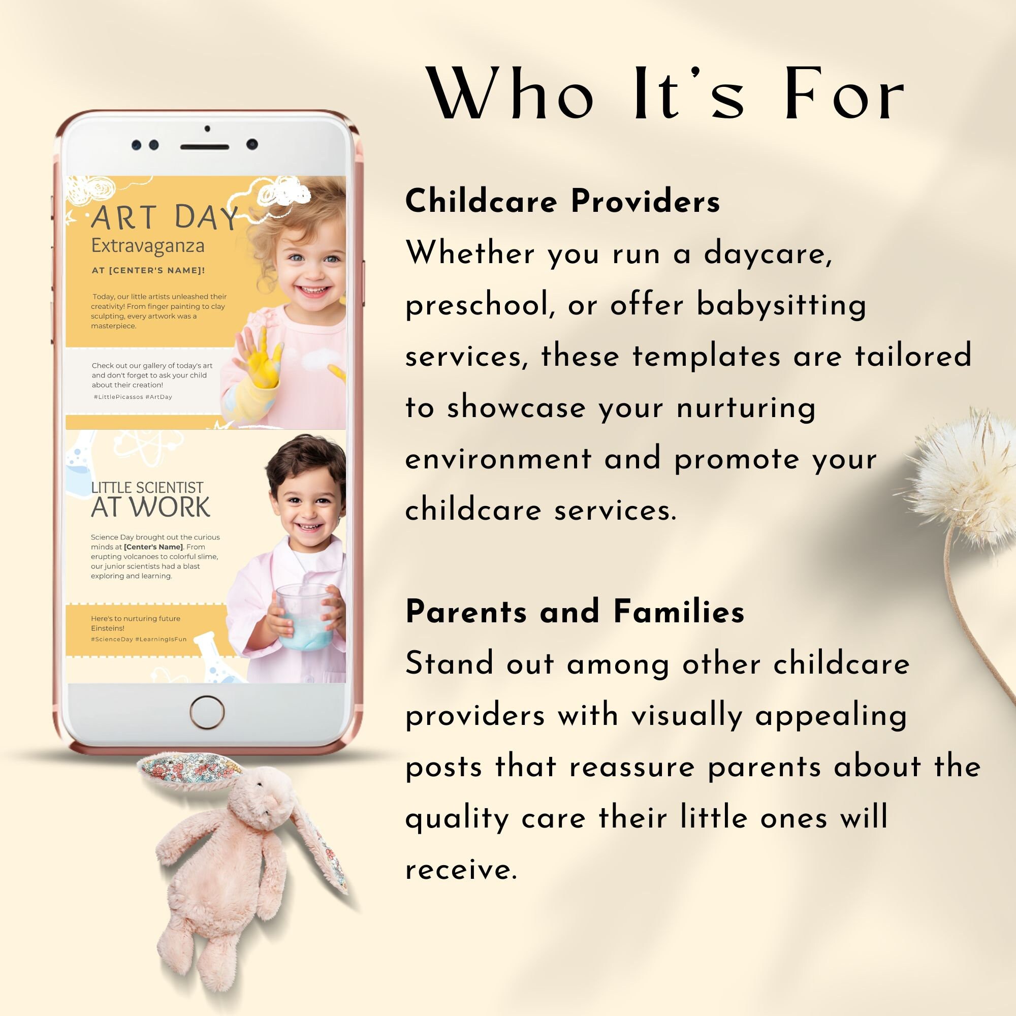 Childcare Social Media Post Instagram Kindergarten Daycare Marketing ...