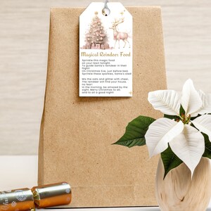 Reindeer Food Printable Pdf Magic Reindeer Food Tag Label for Kids ...