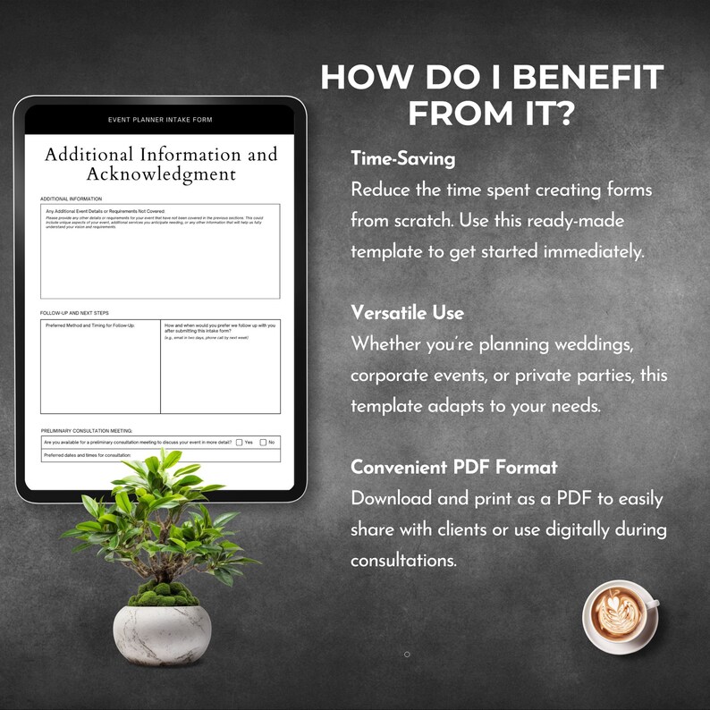 Event Planner Intake Form Canva Template Event Organizer Service ...