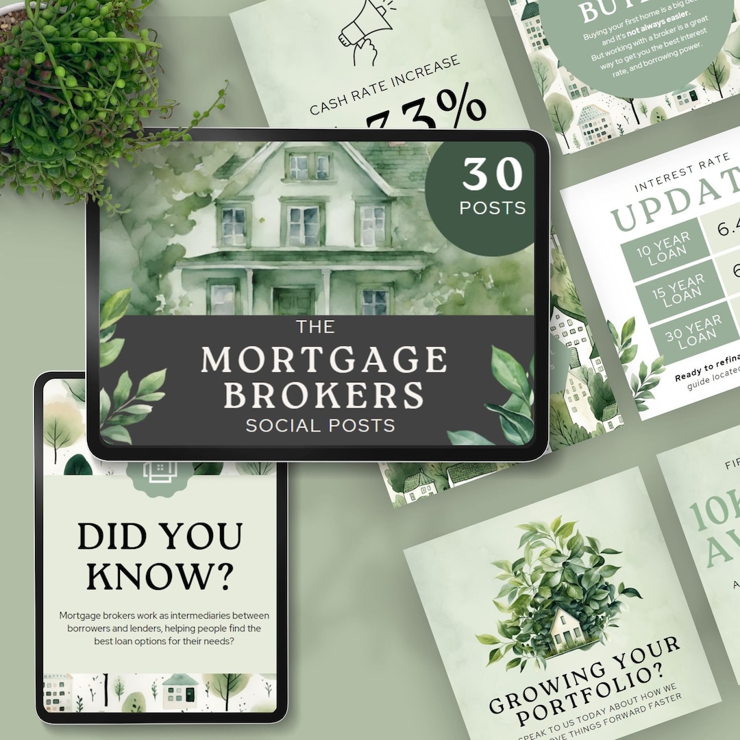Mortgage Broker Social Media Post Canva Template Instagram Real Estate ...