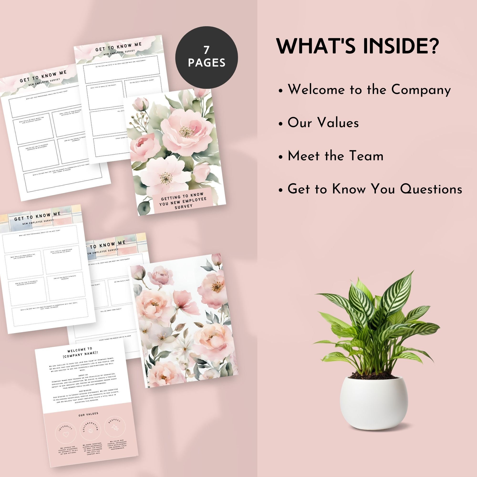 Getting to Know You Coworker Form Employee Get to Know My Team ...