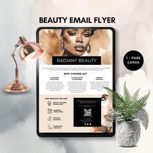 Beauty Email Flyer Newsletter Beauty Salon Welcome Email Campaign ...