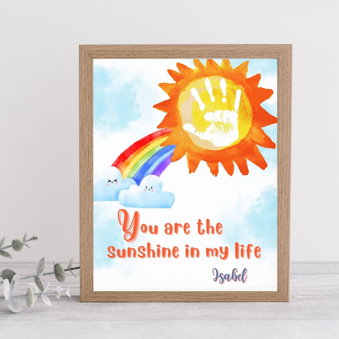 Mom Handprint Sign Handprint Craft Handprint Art for Mom Handprint ...