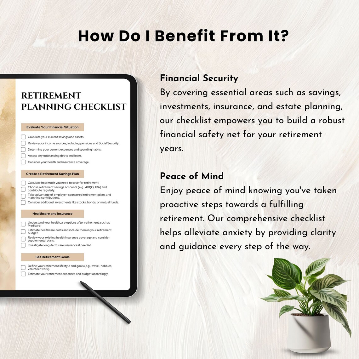 Retirement Checklist Retirement Planner Template Printable Retirement ...