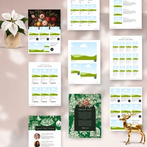 Holiday Gift Guide Template Christmas Product Catalog Digital Xmas Gift ...