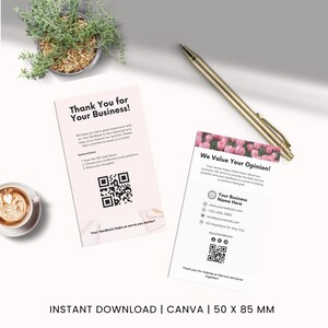 Leave Us a Review Business Card Leave Us a Review Google and Facebook ...