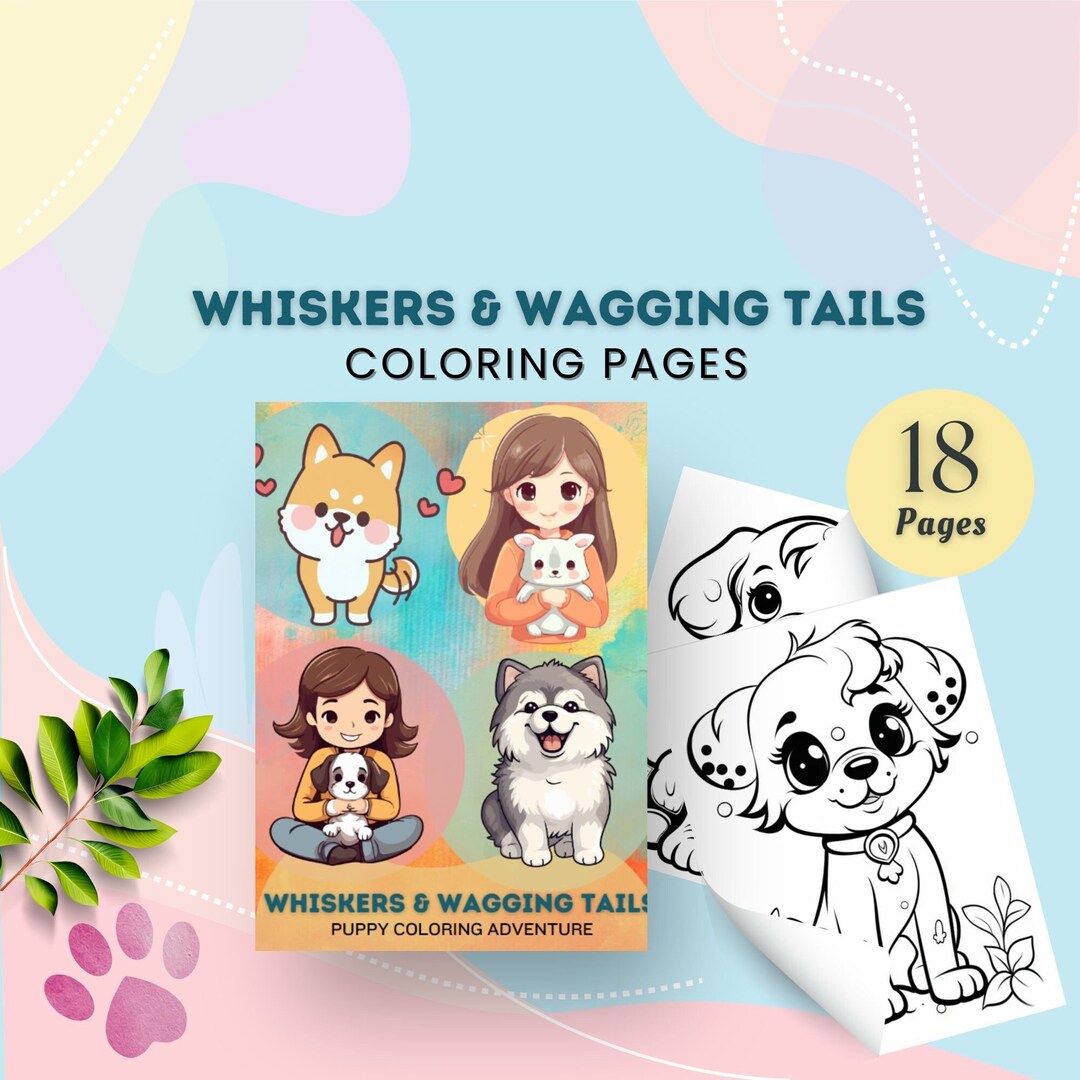 Coloring Pages Dogs Cute Dogs Coloring Book for Kids Stylish Dogs Cute ...