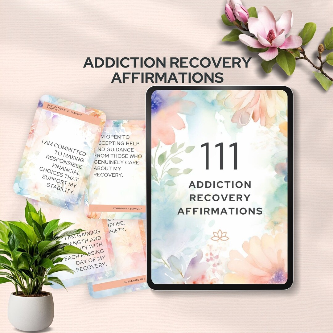 Sobriety Affirmation Cards Addiction Recovery Affirmation Deck Sobriety ...
