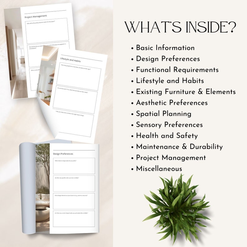 Interior Design Client Questionnaire Template Interior Designer ...