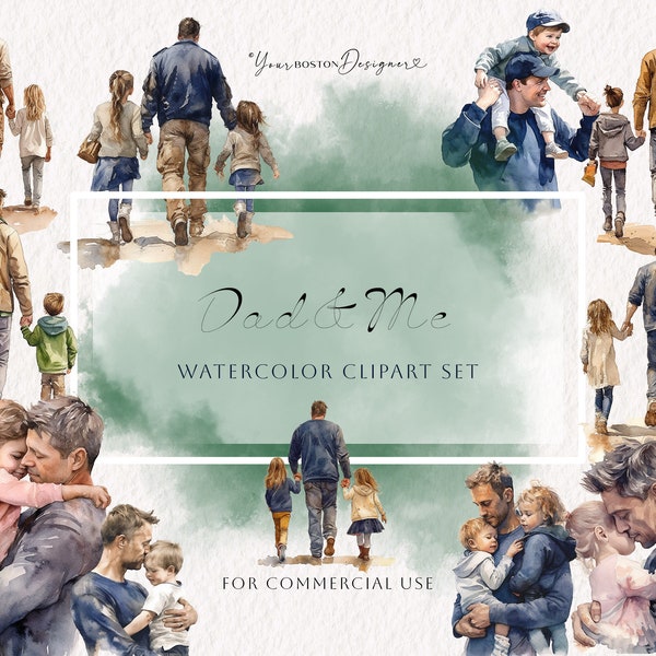Father's day clipart - Etsy España