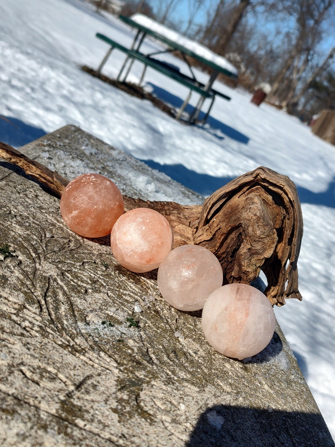 Pink Himalayan Salt Spheres - Etsy