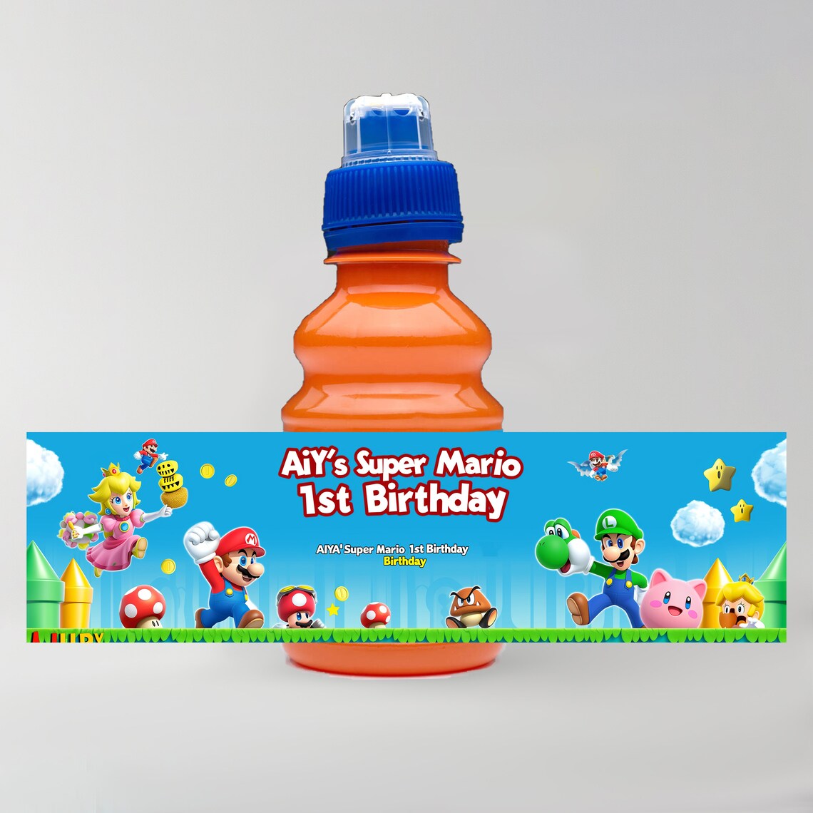 Customizable Super Mario Birthday Sticker Bundle (digital Download) - Etsy