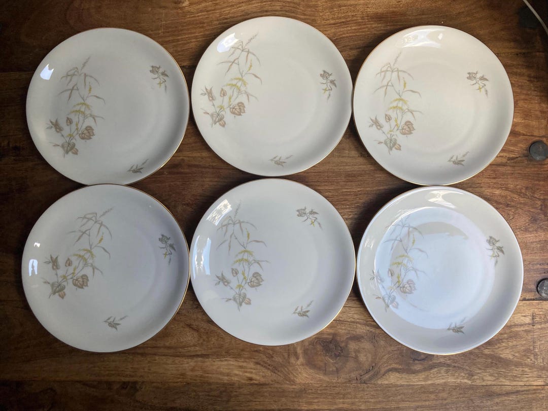 KPM Krister 699-17 Porcelain Harvest Pattern Dessert Side Plate German ...