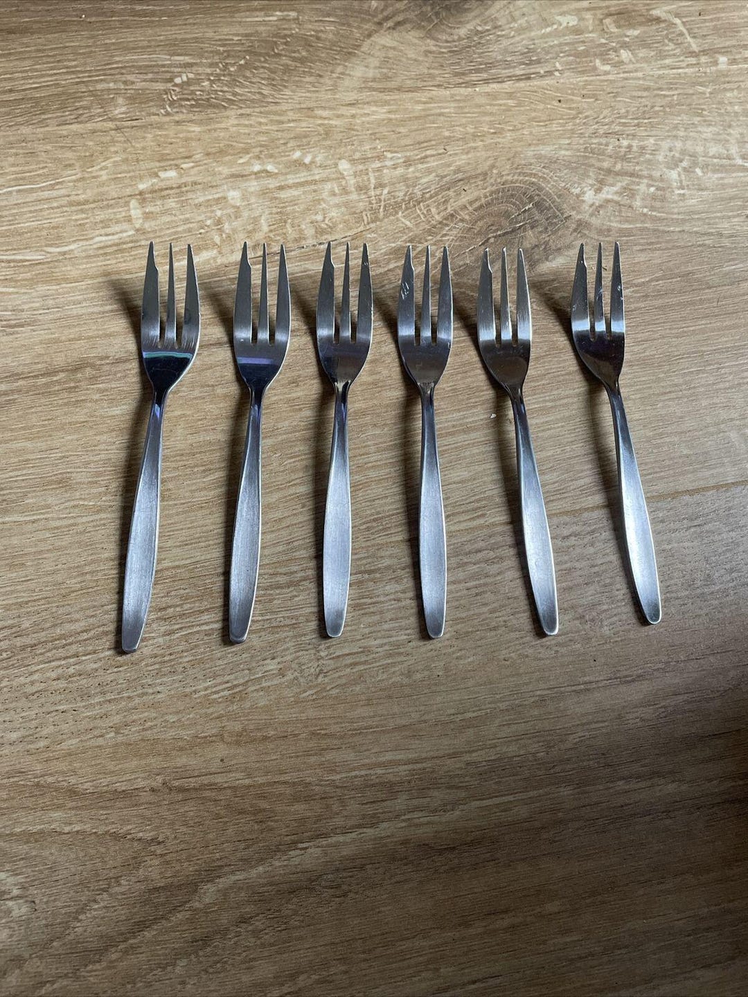 Vintage Monogram Cake Forks Flat Ware Cutlery Stainless Steel Made in ...