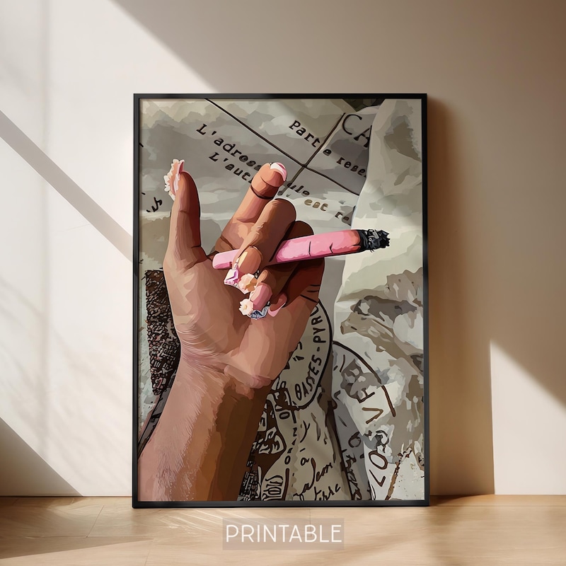 Nail Baddie Wall Art - Etsy