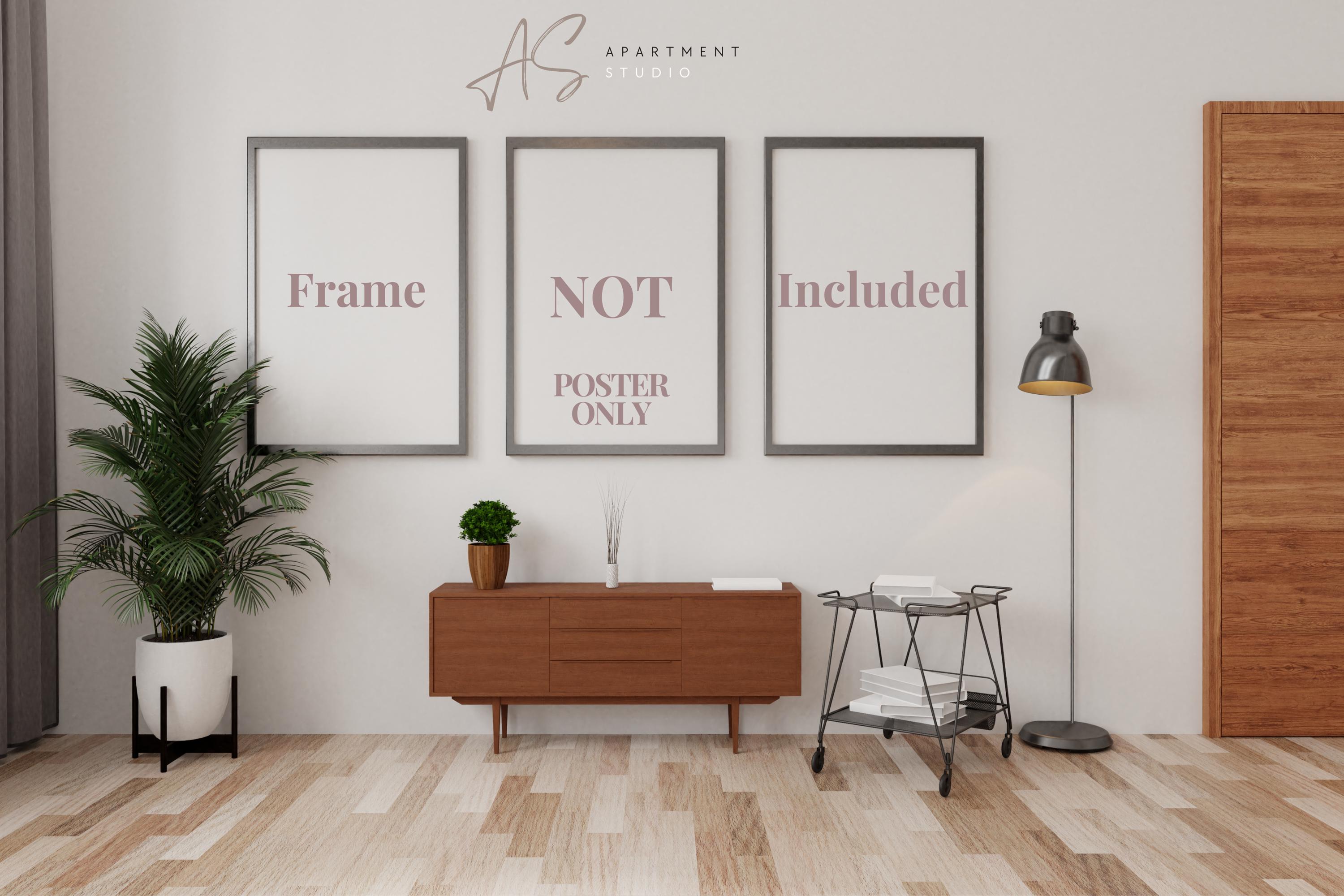 Black Girl Art Wall POSTER Blunt Bob Hair Salon Art, Physical Art Print ...