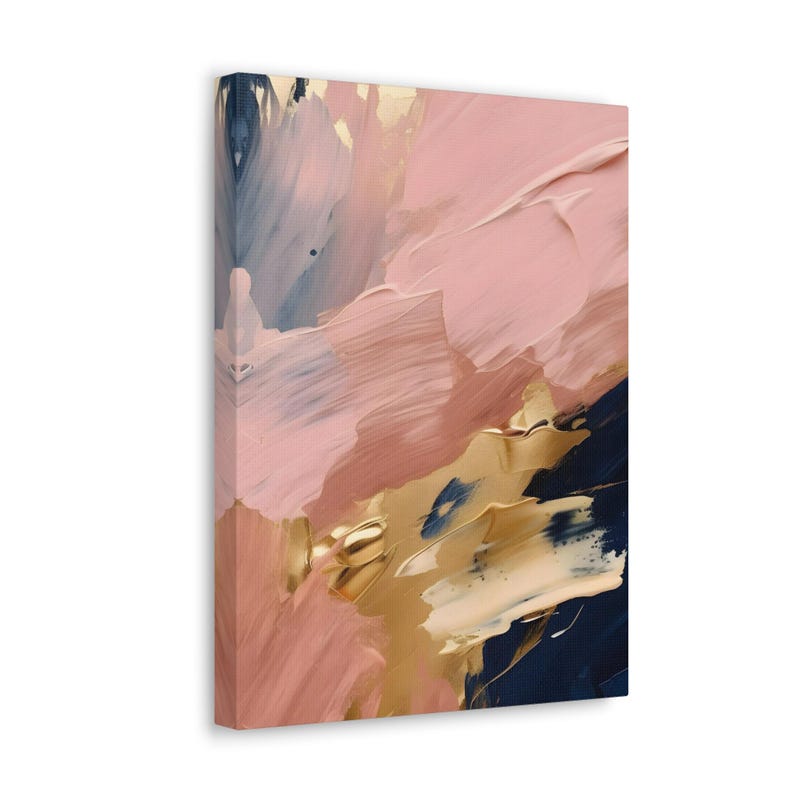 Pink Gold Painting - Etsy
