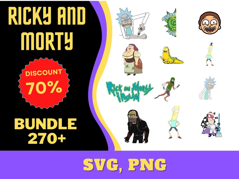 270+ Rick and Morty Bundle, Rick and Morty Svg, Rick and Morty for ...