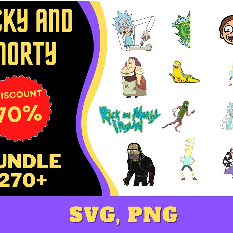 Rick and Morty Svg - Etsy