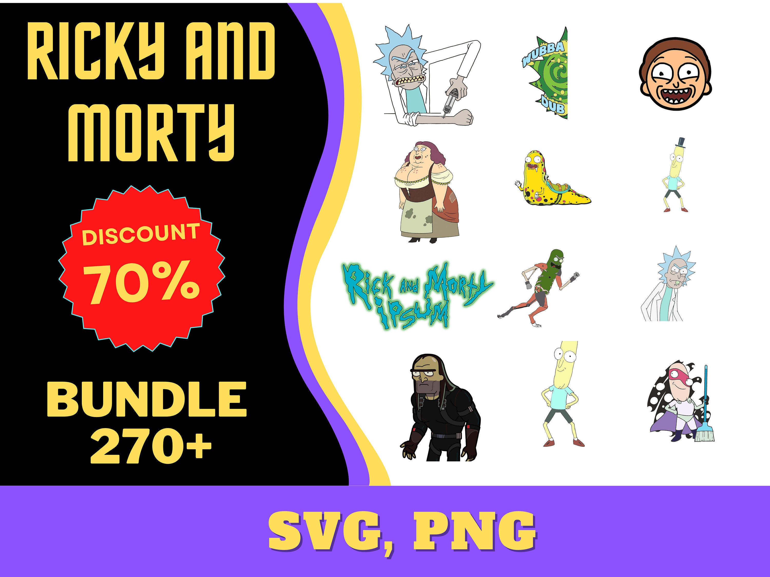 270+ Rick and Morty Bundle, Rick and Morty Svg, Rick and Morty for ...