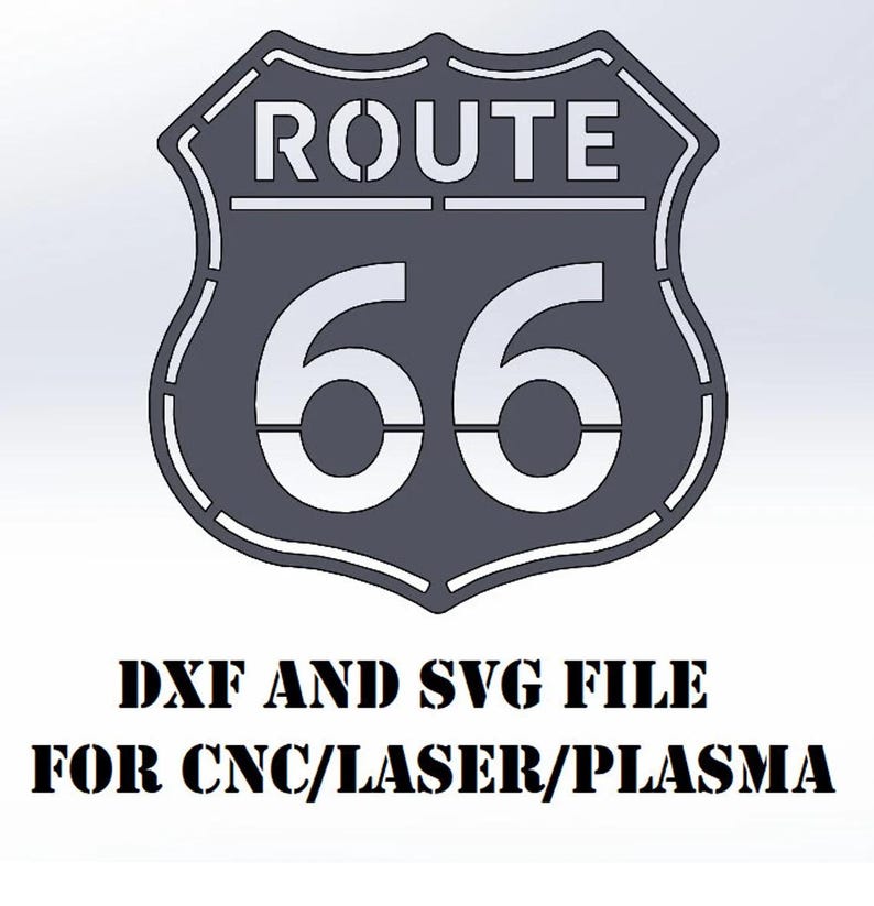 Route 66 Dxf/svg/stl File Ready for Laser Cut / Plasma / CNC / Vector ...