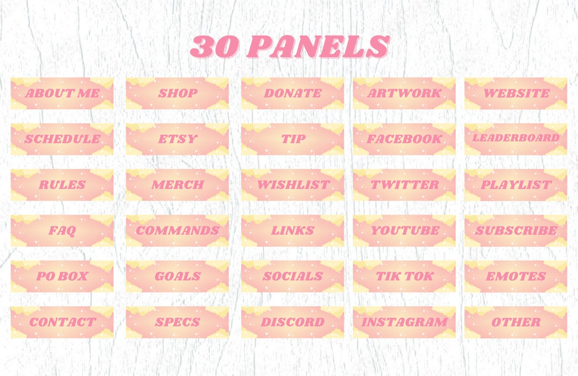 Celestial Clouds Animated Stream Overlay Package for Twitch - Etsy