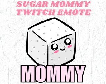 Twitch Sugar Mommy Emote / Sugar Mommy / Pastel / Kawaii / Streamer ...