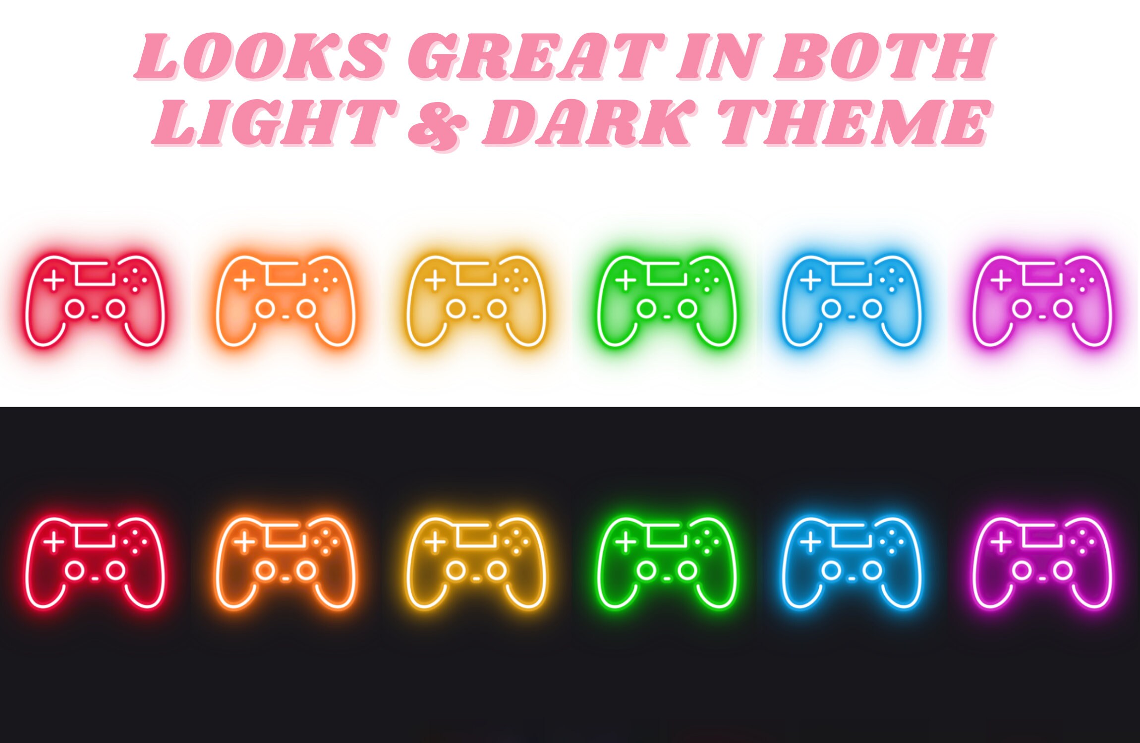 NEON CONTROLLER Sub Badges / Twitch Emotes / Twitch Stream / Discord ...