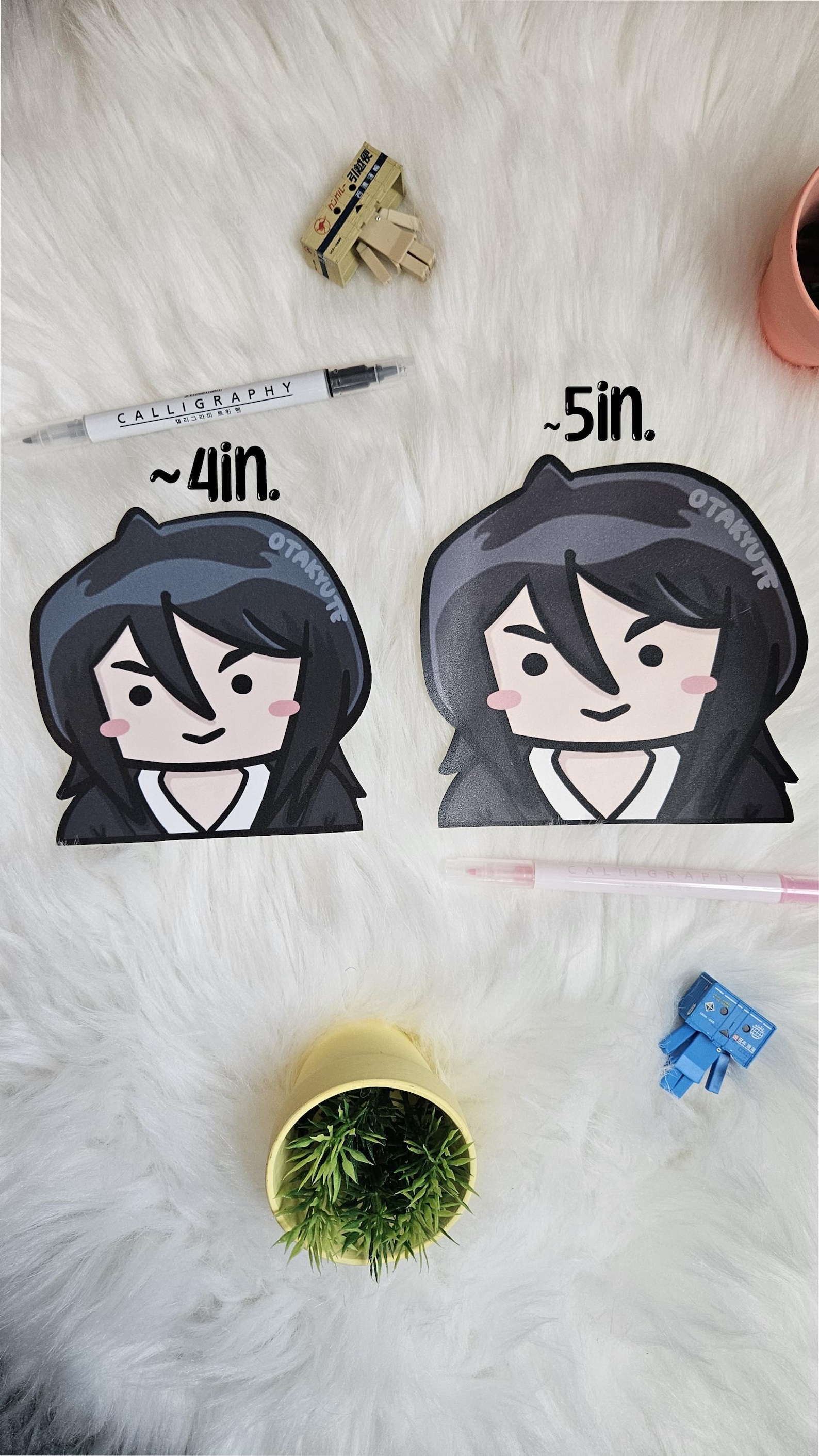 Anime & Manga Soul Reaper Quincy 4"-5" Durable Anime Laptop Car Peeker ...