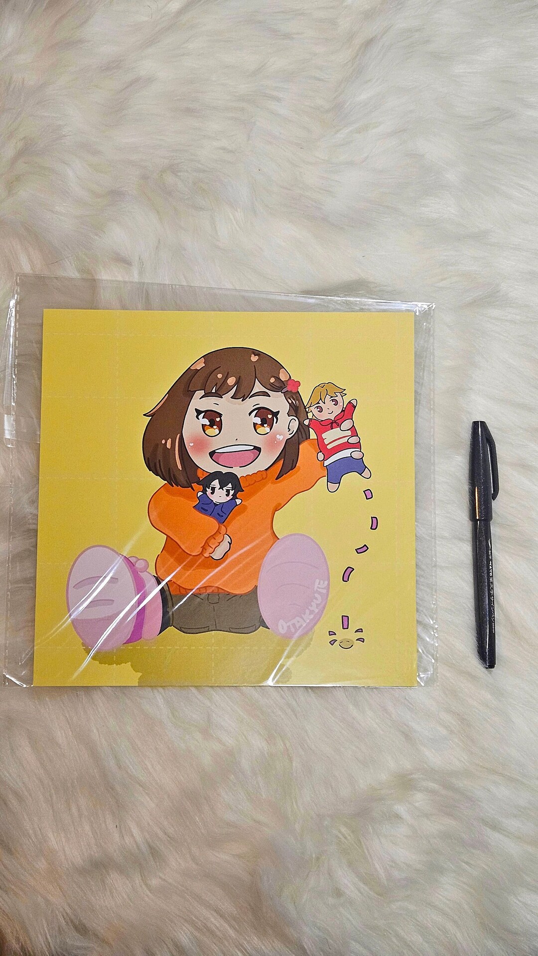 Buddy Daddies Cute 8x8 Poster Print, Miri,rei, Kazuki Chibi Kawaii ...