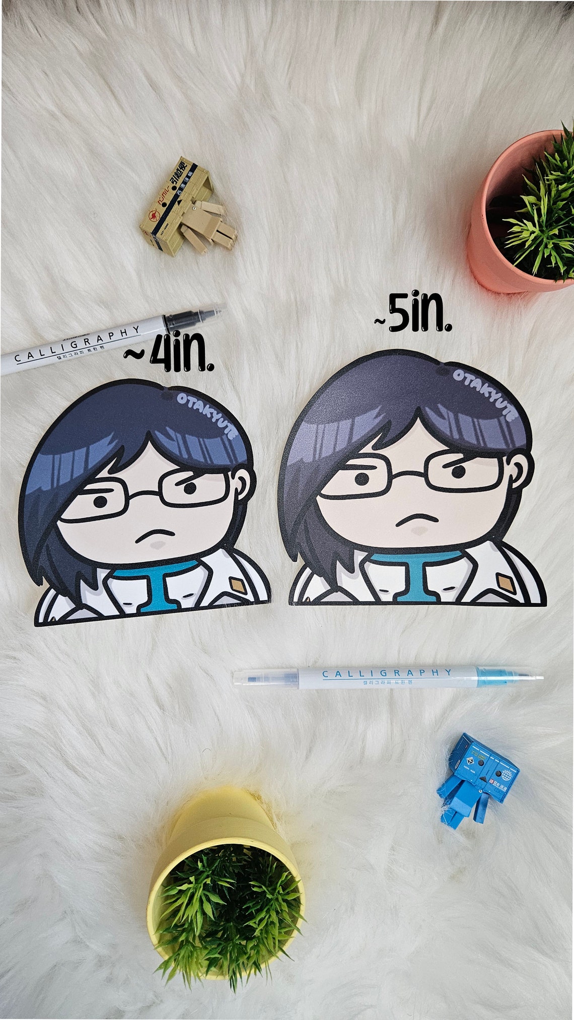 Anime & Manga Soul Reaper Quincy 4"-5" Durable Anime Laptop Car Peeker ...