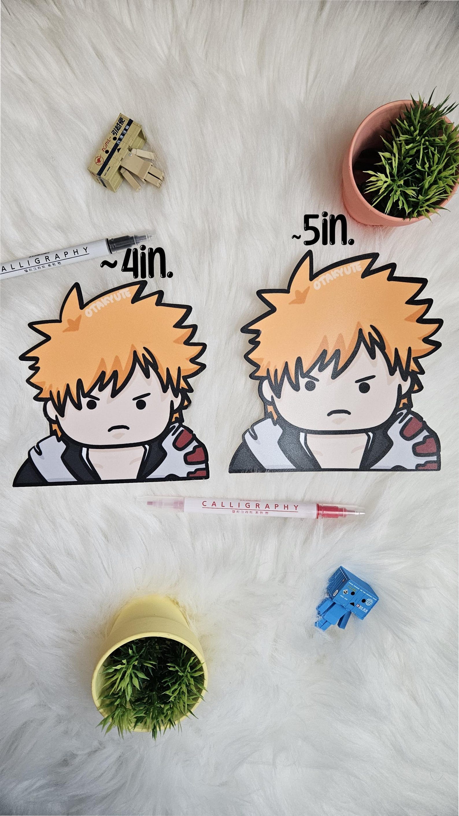 Anime & Manga Soul Reaper Quincy 4"-5" Durable Anime Laptop Car Peeker ...
