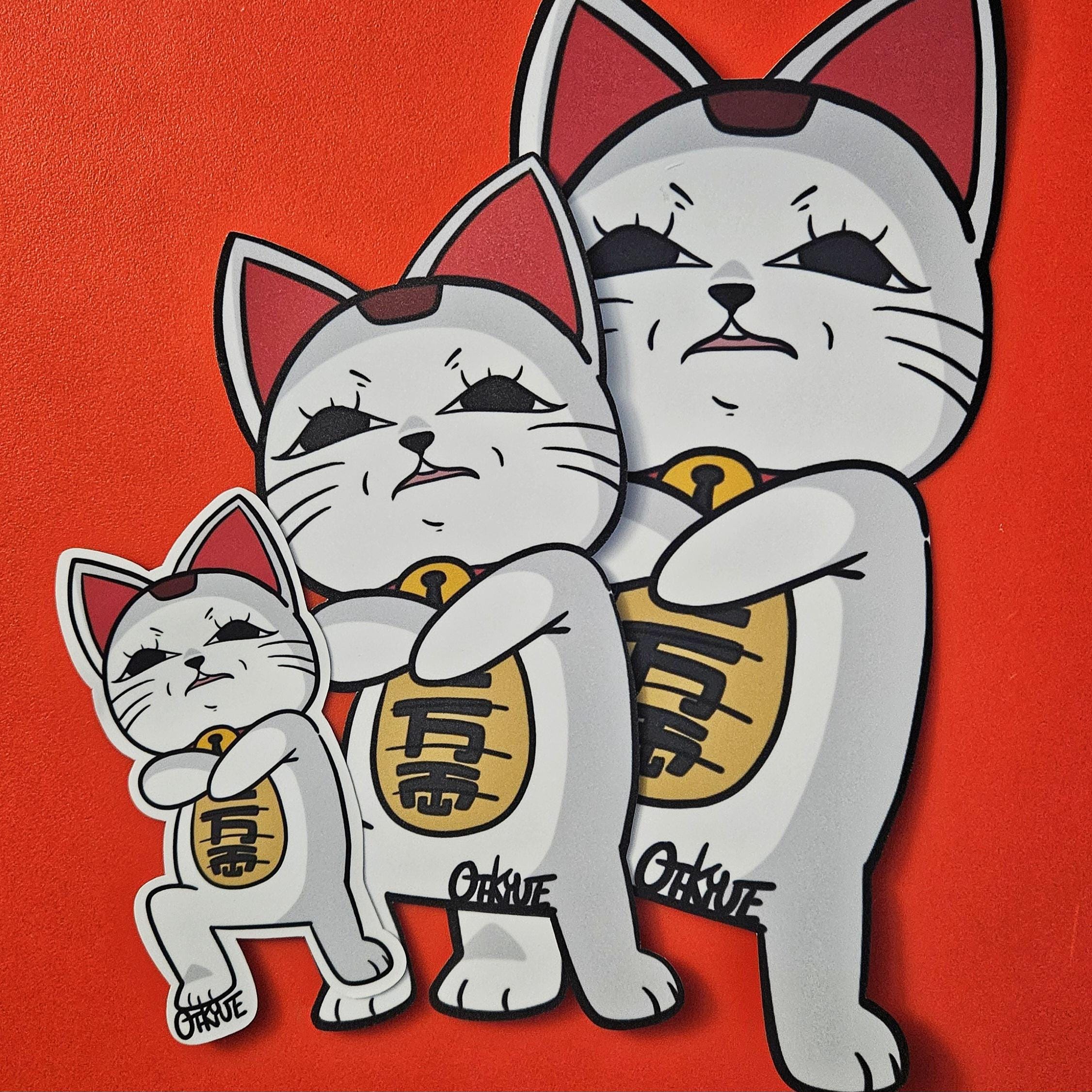 Handmade Dandadan Sticker Turbo Granny ( Turbo Baba Neko Baba ...