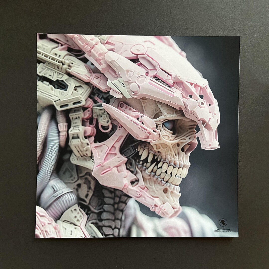 DEMONMECH # 1 - Pink Demon Mech, Hi-res Giclée Art Print, 10" X 10" (25 ...