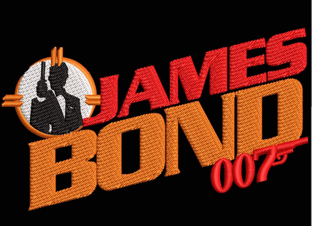 James Bond Machine File James Bond Embroidery File Instant Download - Etsy
