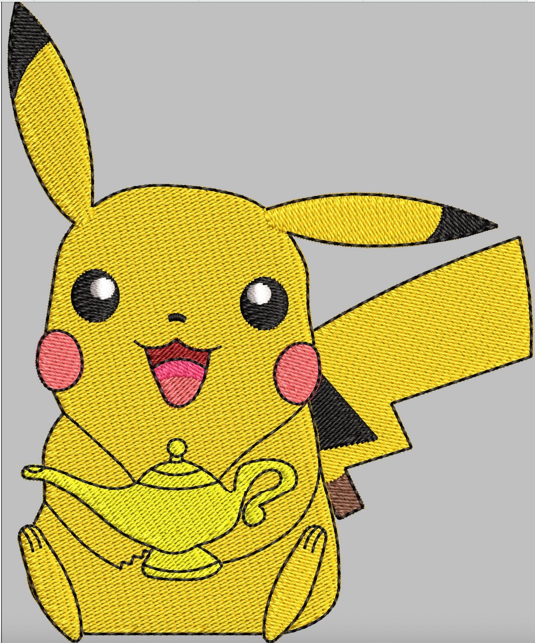 Pikachu Embroidery Design Pikachu Embroidery File Pokemon Embroidery ...