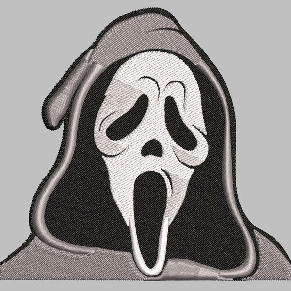 Scream Ghostface Embroidery Design - Etsy