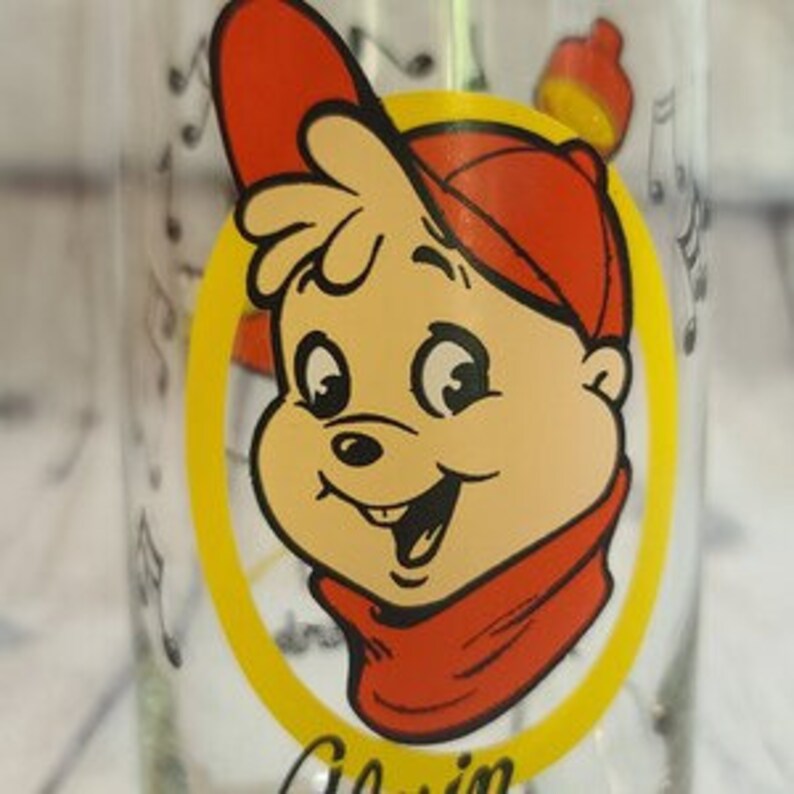 Vintage 1985 Alvin and the Chipmunks Glass - Etsy